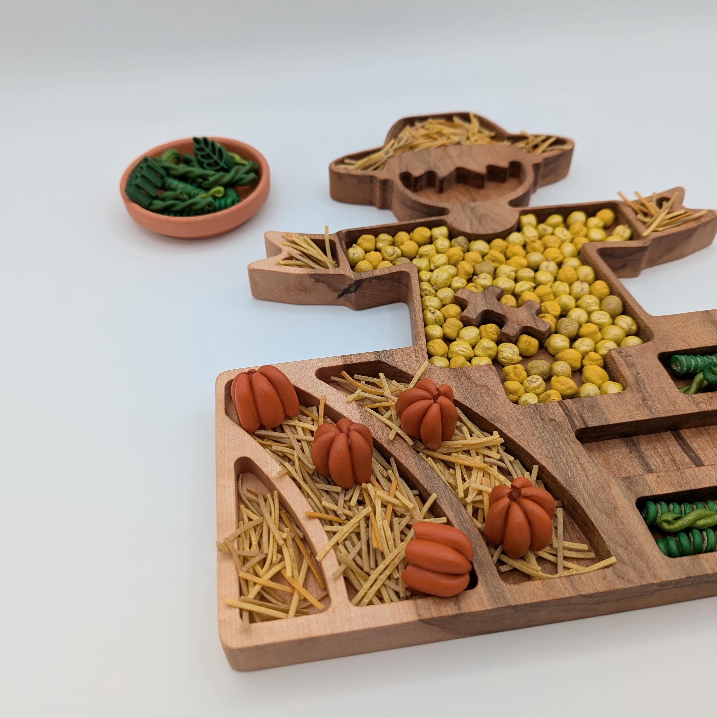 Sensory Play Tray, Scarecrow Sensory Bin Tray, Farm Sensory Bin, Flisat ...