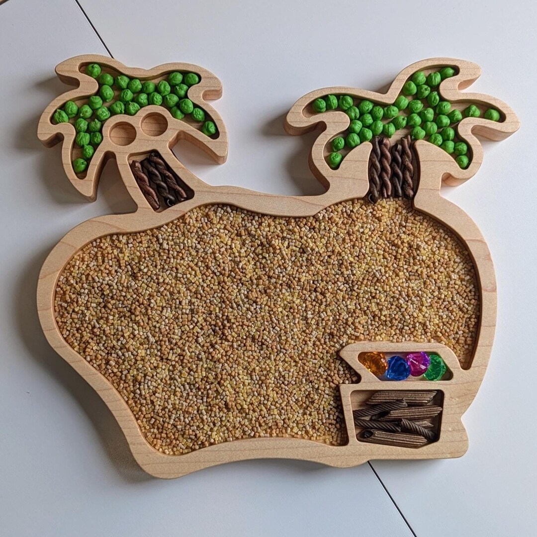 Sensory Play Tray, Island Tray, Wood Sensory Boards, Creative Learning ...