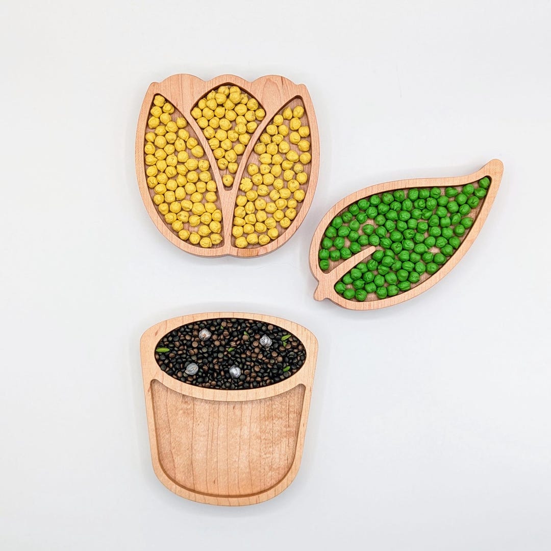 Sensory Play Tray, Mini Tulip Sensory Tray, Spring Tray, Kids Sensory ...