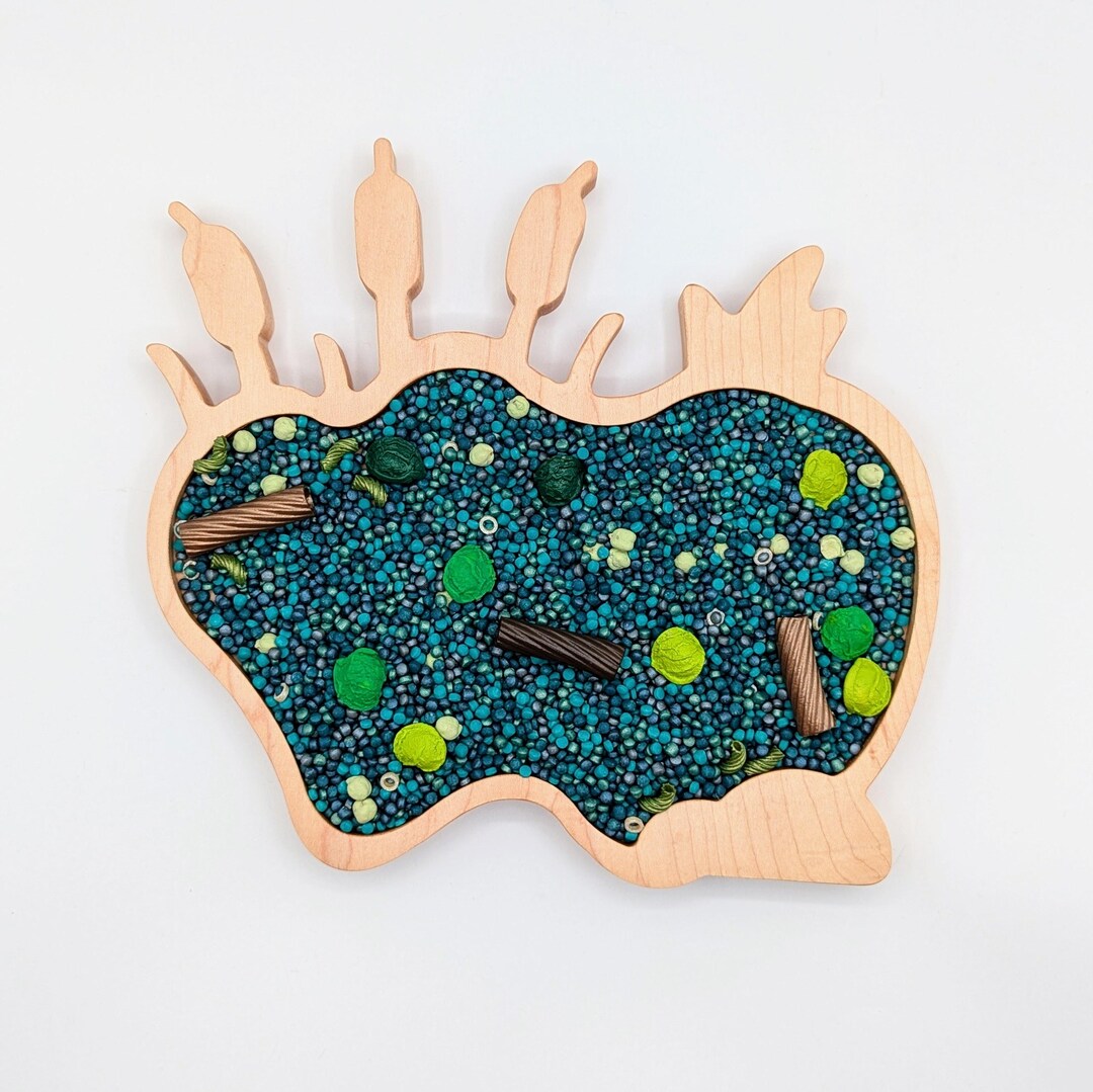 Sensory Play Tray, Pond Sensory Tray, Spring Tray, Kids Sensory Tray ...