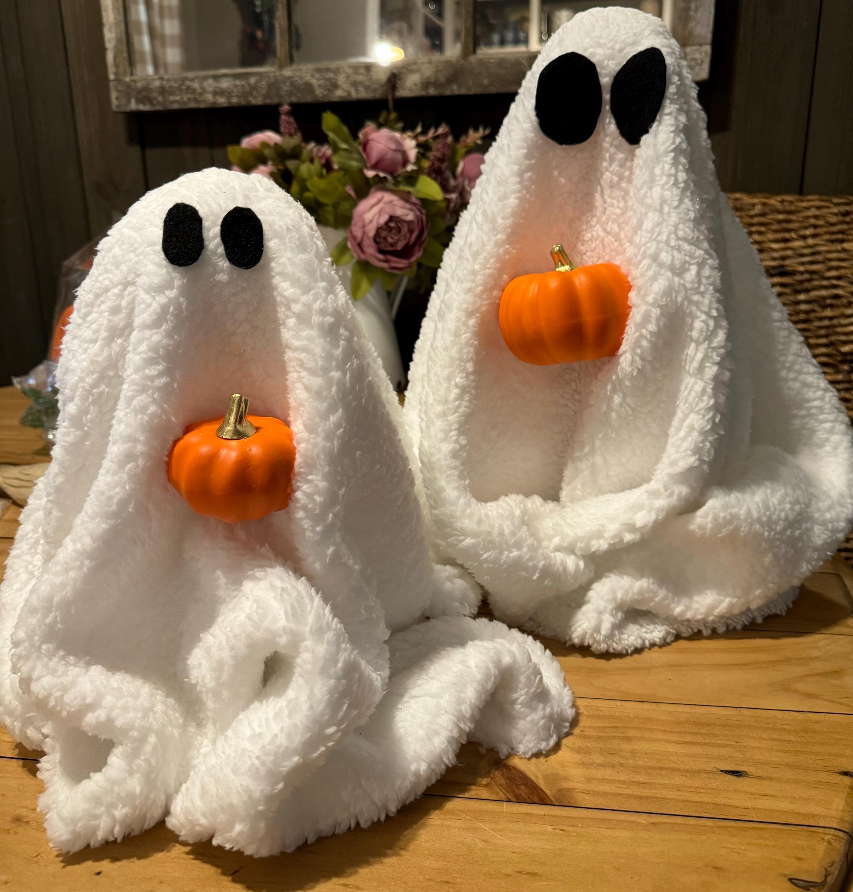 Handmade Ghost With Pumpkin - Etsy