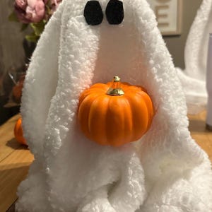 Handmade Ghost With Pumpkin - Etsy