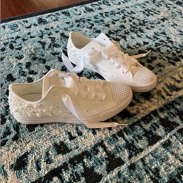 Studded Converse - Etsy