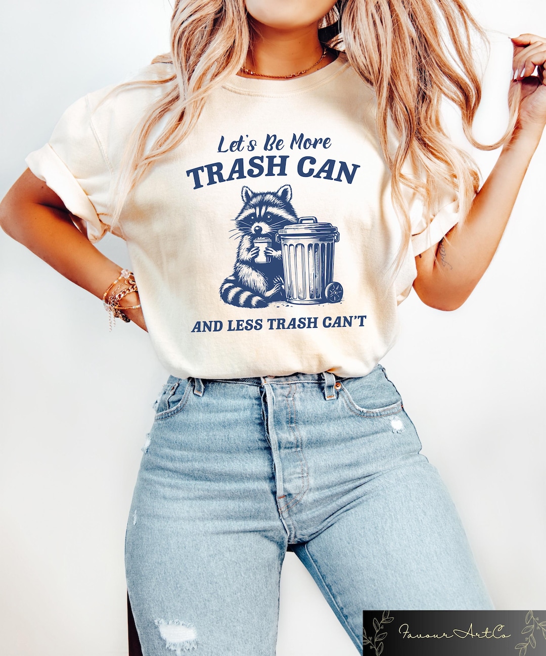 Let's Be More Trash Can and Less Trash Can't Tshirt, Retro Comfort ...