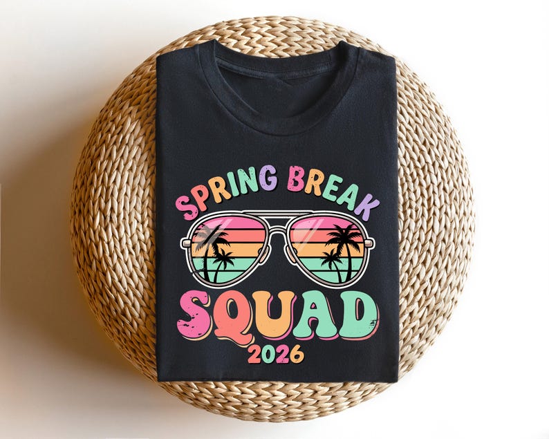 Spring Break 2026 Family Vacation Tshirt, Retro Graphic Tee, Spring ...
