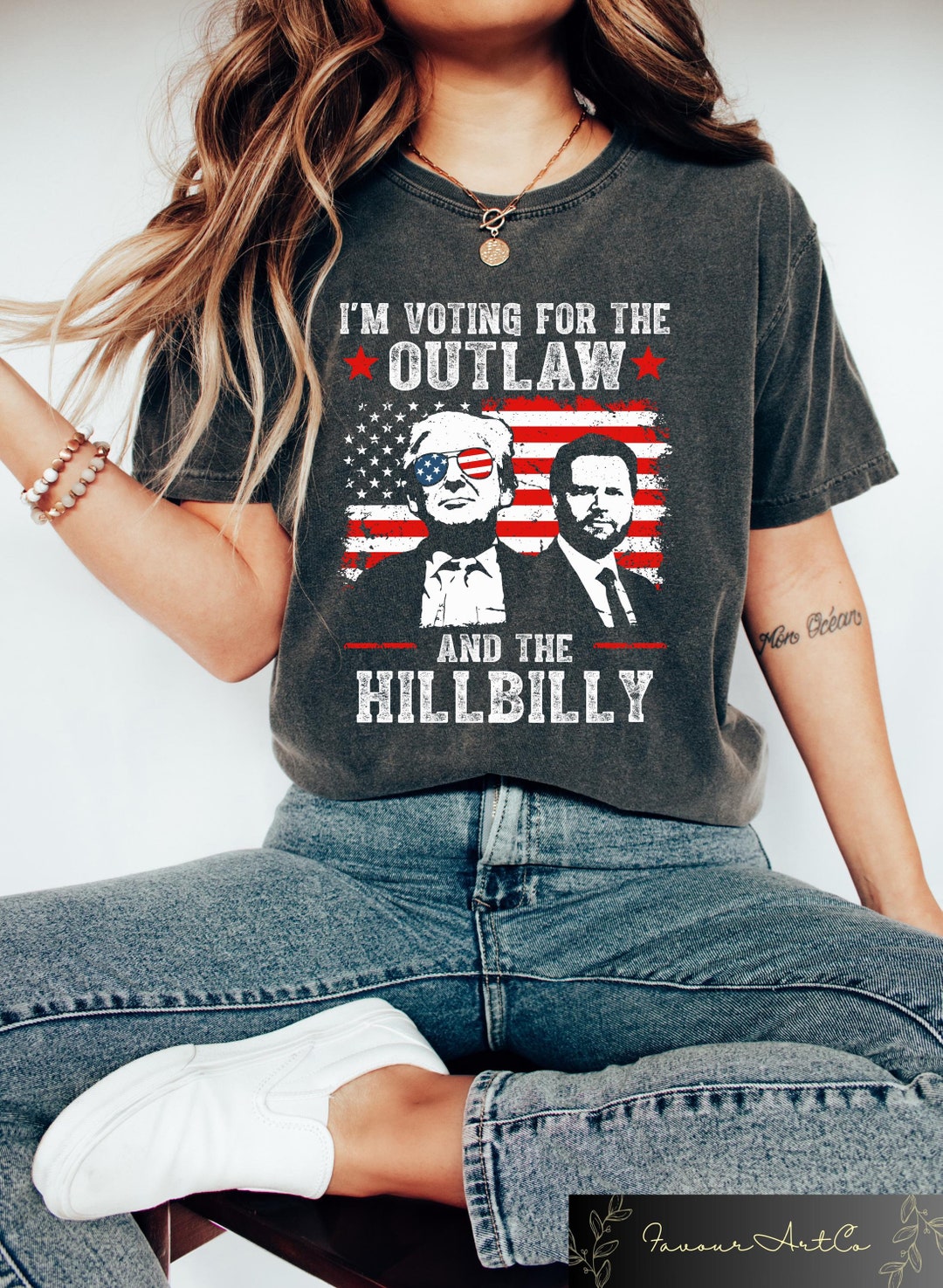 Ridin With the Outlaw and the Hillbilly Trump Shirt, 2024 Election ...