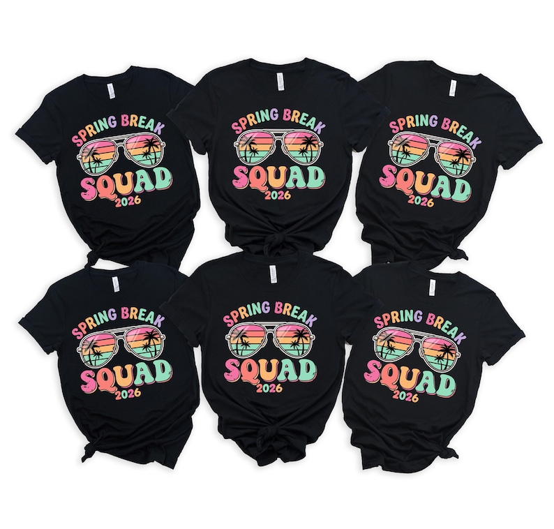 Spring Break 2026 Family Vacation Tshirt, Retro Graphic Tee, Spring ...