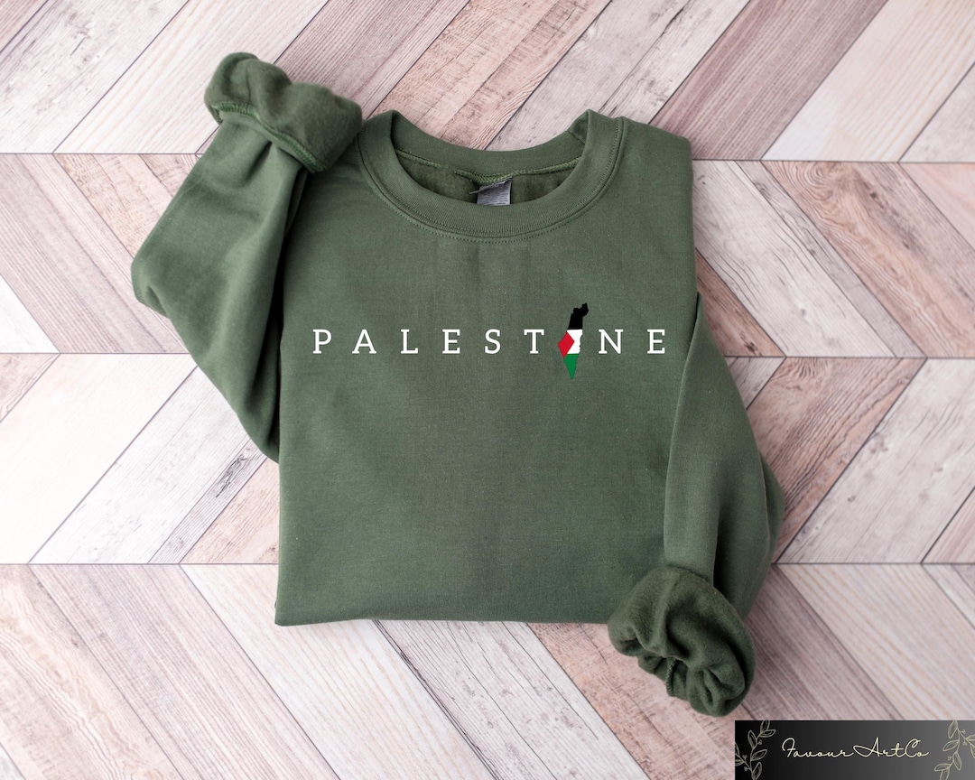 Palestine Sweatshirt, Free Palestine Sweater, Palestine Flag Crewneck ...