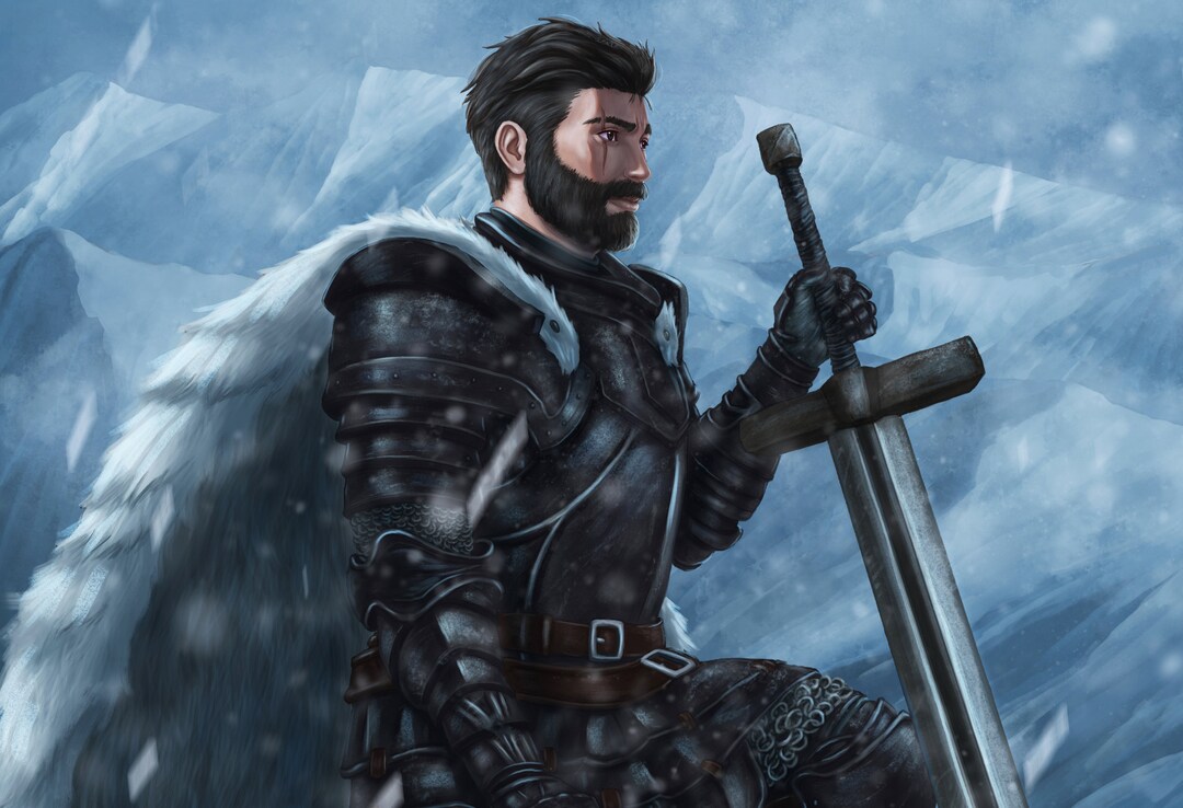 Fantasy Half Body Character Illustration Semi Realistic Style ...