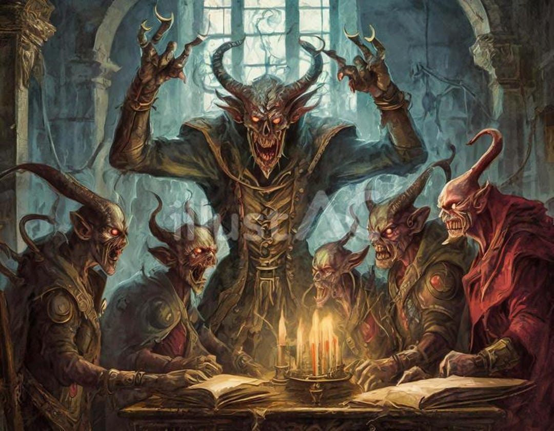 7 Master Demon and Demon Hoard Magic Love Money Wish Army Revenge ...