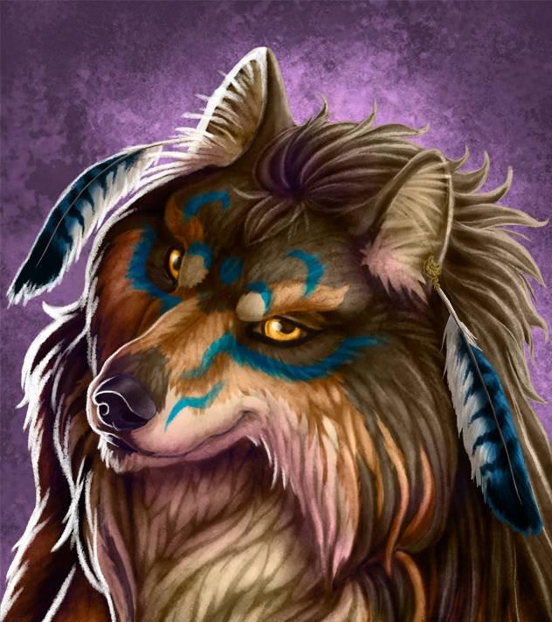 Female Werewolf Spirit Companion, Shape Shift Power (PDF) - Etsy UK