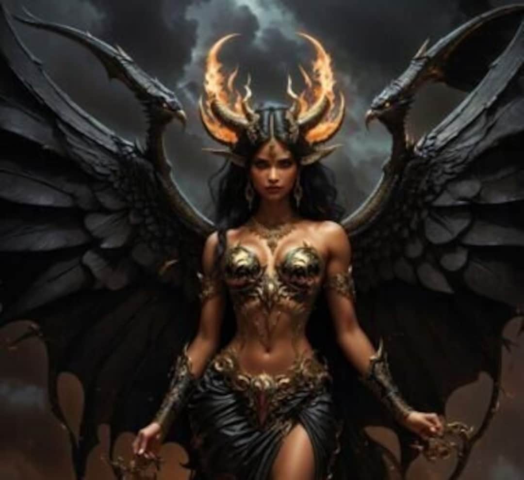 Female Demon Warrior Princess of Protection Conjuring. Remote Binding. Spirit Companion Direct ...