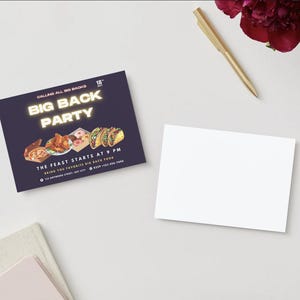 Big Back Party Invitation 2025! - Etsy