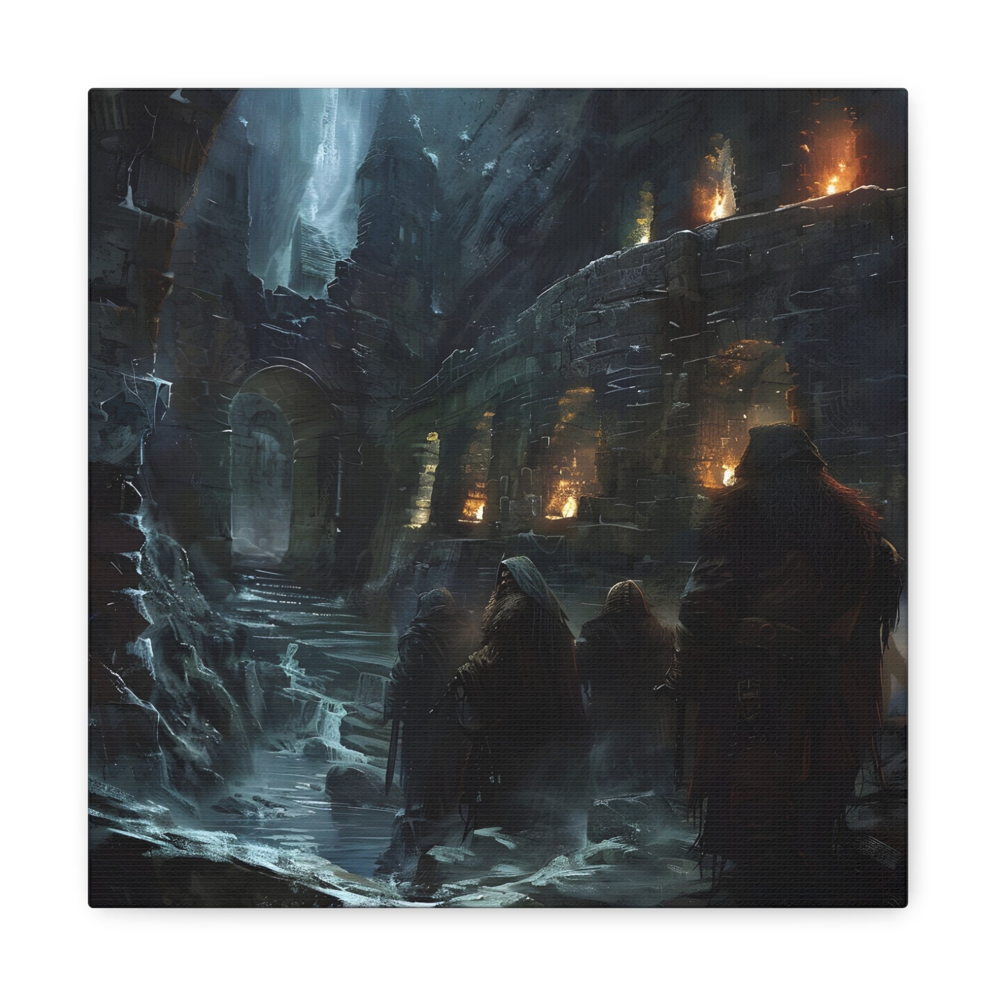 Dwarven Stronghold, Canvas, Office Decor, Custom Wall Decor, Canvas ...