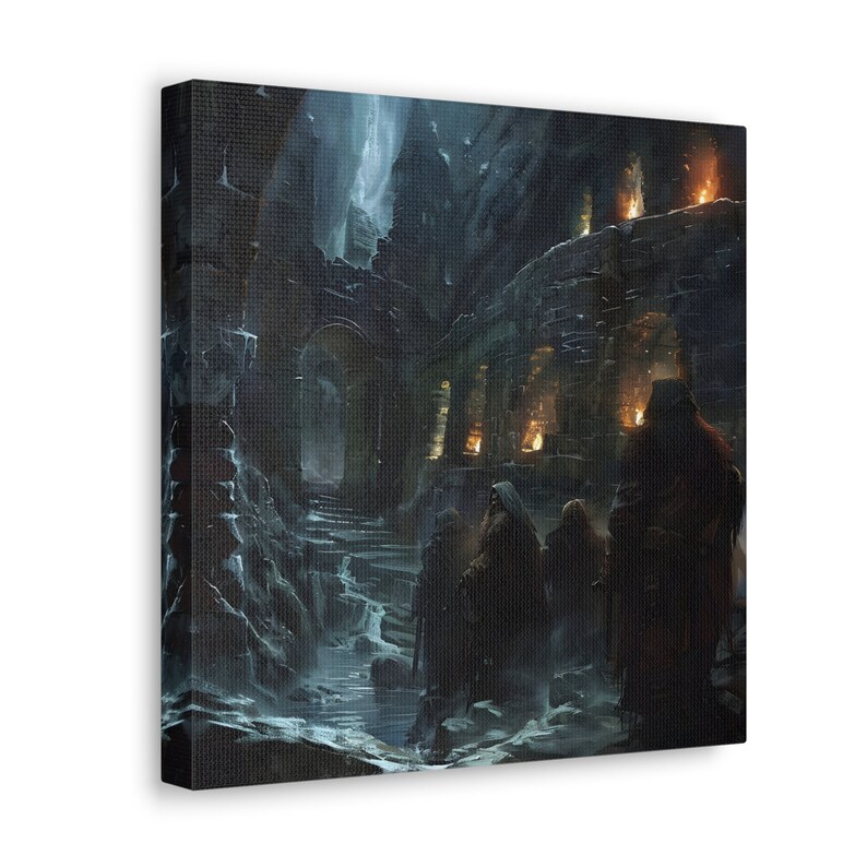 Dwarven Stronghold, Canvas, Office Decor, Custom Wall Decor, Canvas ...