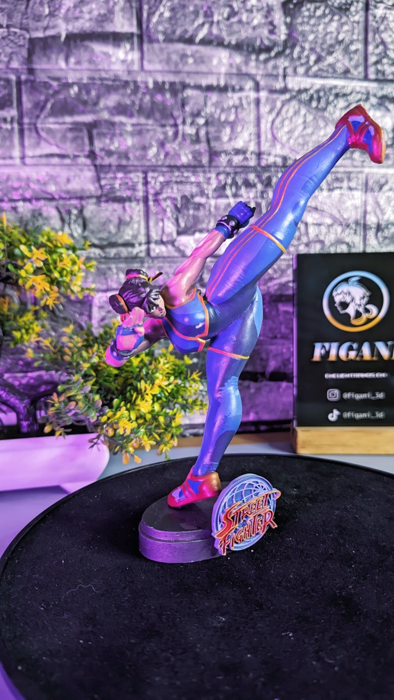 Chun-li Street Fighter / Full Paint / 3D Print 12K Resin - Etsy