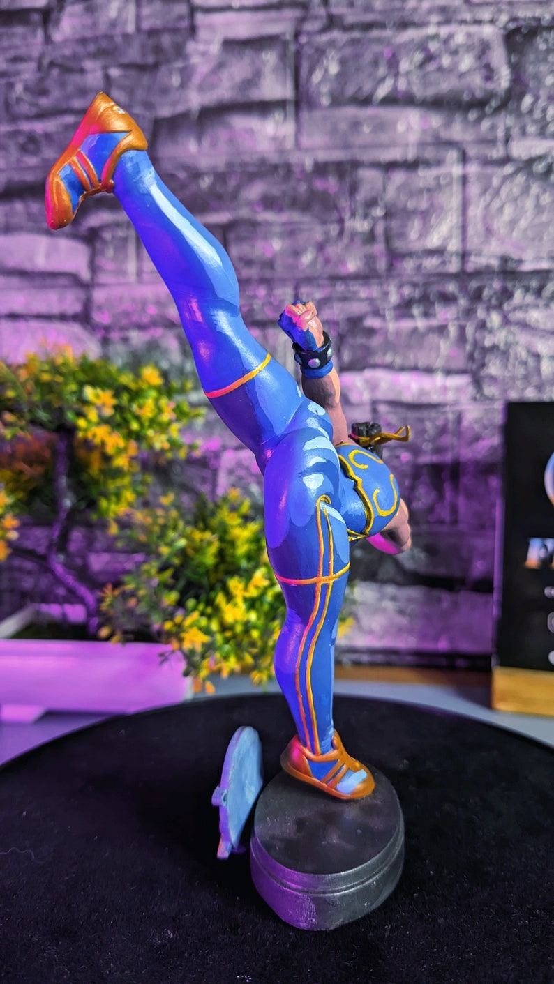 Chun-li Street Fighter / Full Paint / 3D Print 12K Resin - Etsy