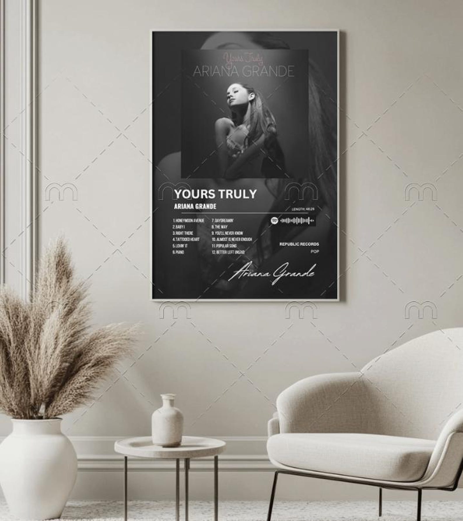 Ariana Grande - YOURS TRULY - Album Cover Poster - Etsy