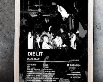 DIE LIT (playboi Carti) Album Cover Poster - Etsy