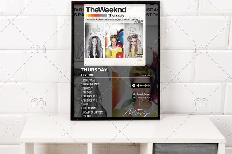THURSDAY - the Weeknd - Album Cover Poster - Etsy