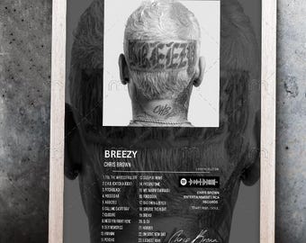 Chris Brown Poster Set of 9 Album Poster | 11:11 Album | Indigo Album ...