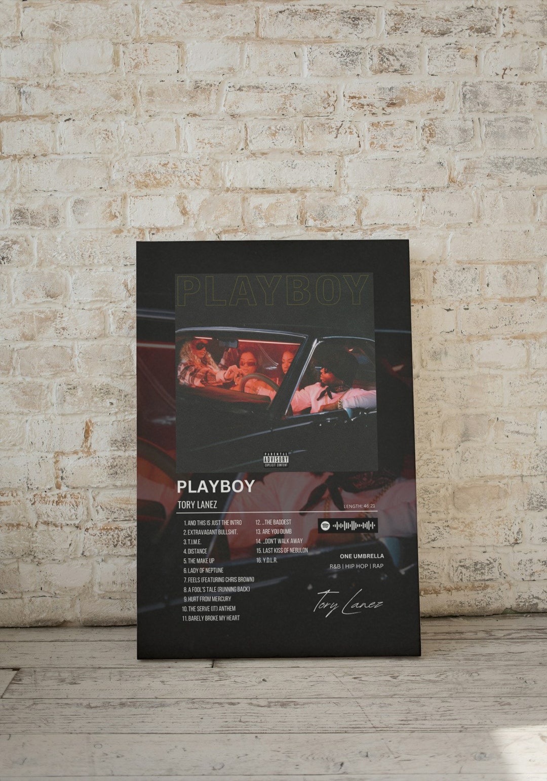 Tory Lanez - PLAYBOY - Album Cover Poster - Etsy Canada