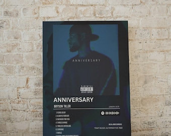 Bryson Tiller - Anniversary - Album Cover Poster - Etsy
