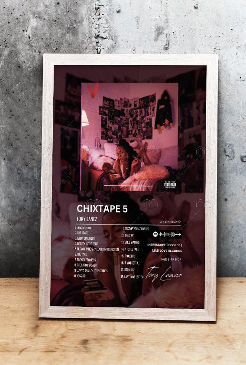 Tory Lanez - Chixtape 5 - Album Cover Poster - Etsy