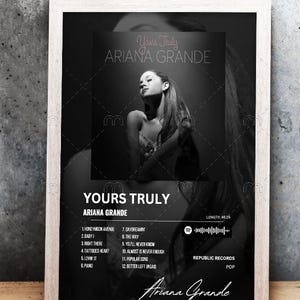 Ariana Grande - YOURS TRULY - Album Cover Poster - Etsy