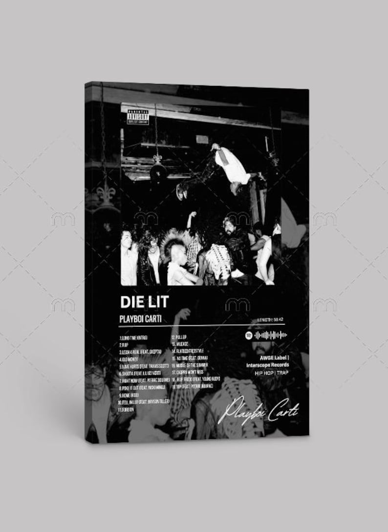 DIE LIT - Playboi Carti - Album Cover Poster - Etsy