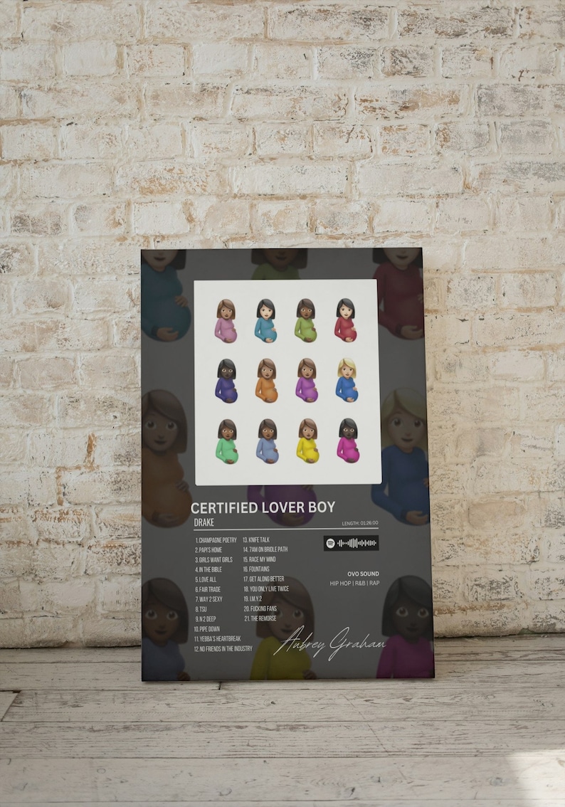 Drake Certified Lover Boy Album Cover Poster Etsy Australia