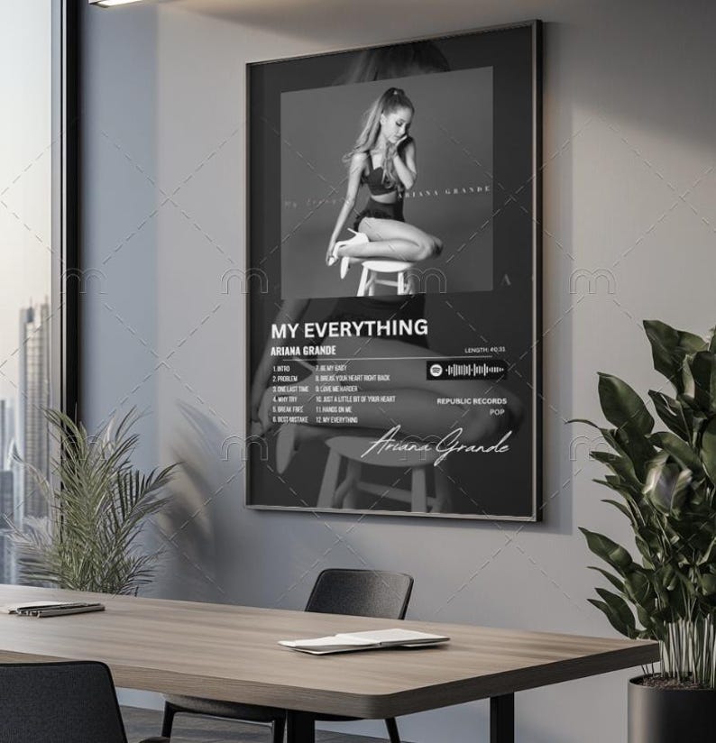 Ariana Grande - My Everything - Album Cover Poster - Etsy