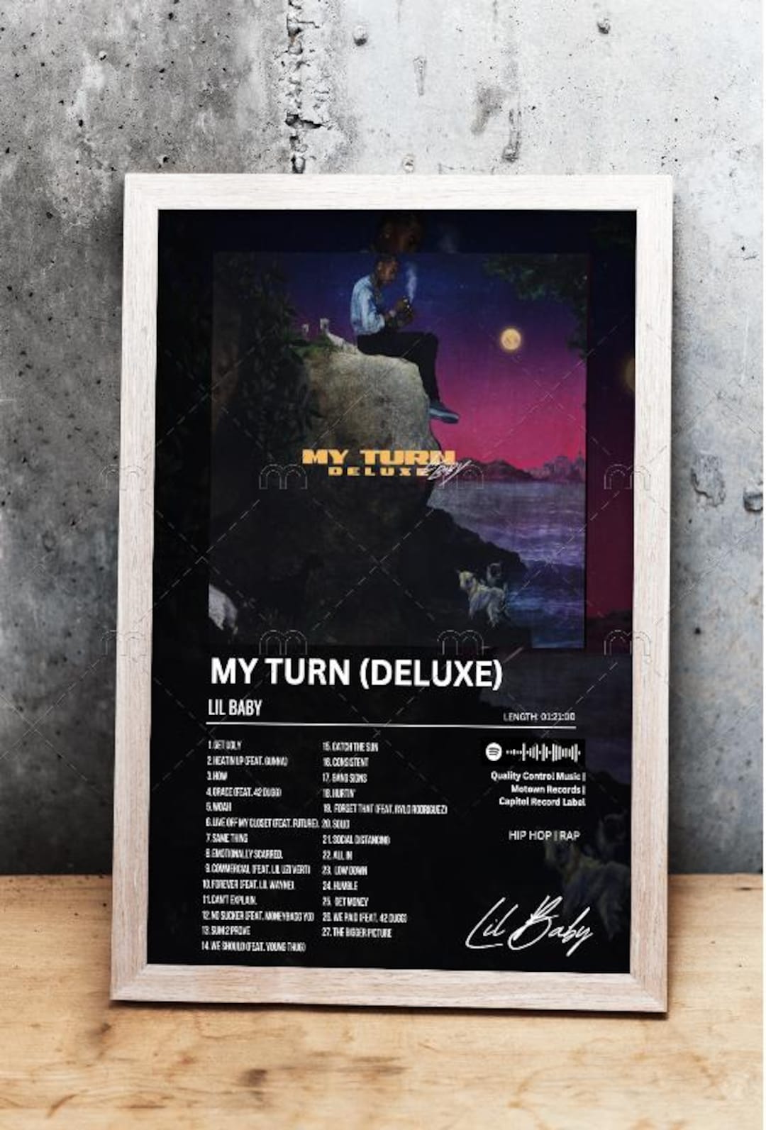 My Turn - Lil Baby - Album Cover Poster - Etsy