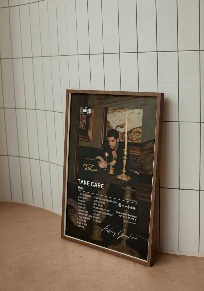 Drake- "take Care" - Album Covert Poster - Etsy