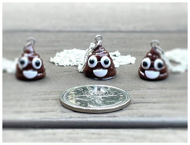 Miniature Polymer Clay Poop Emoji Necklace (teeny-tiny) - Etsy