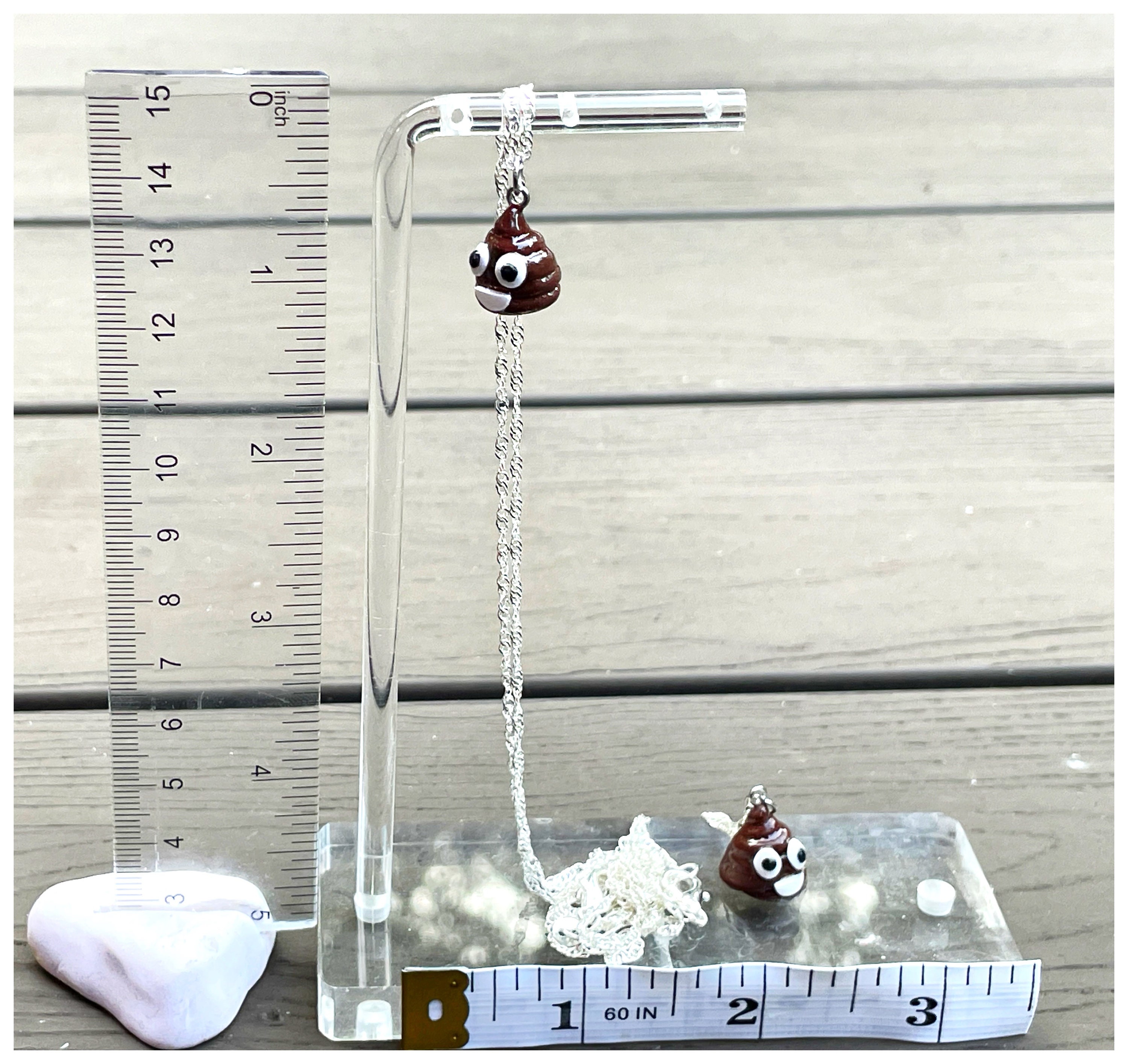 Miniature Polymer Clay Poop Emoji Necklace (teeny-tiny) - Etsy