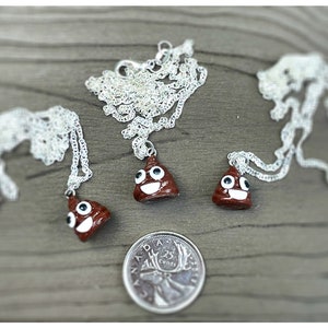 Miniature Polymer Clay Poop Emoji Necklace (teeny-tiny) - Etsy