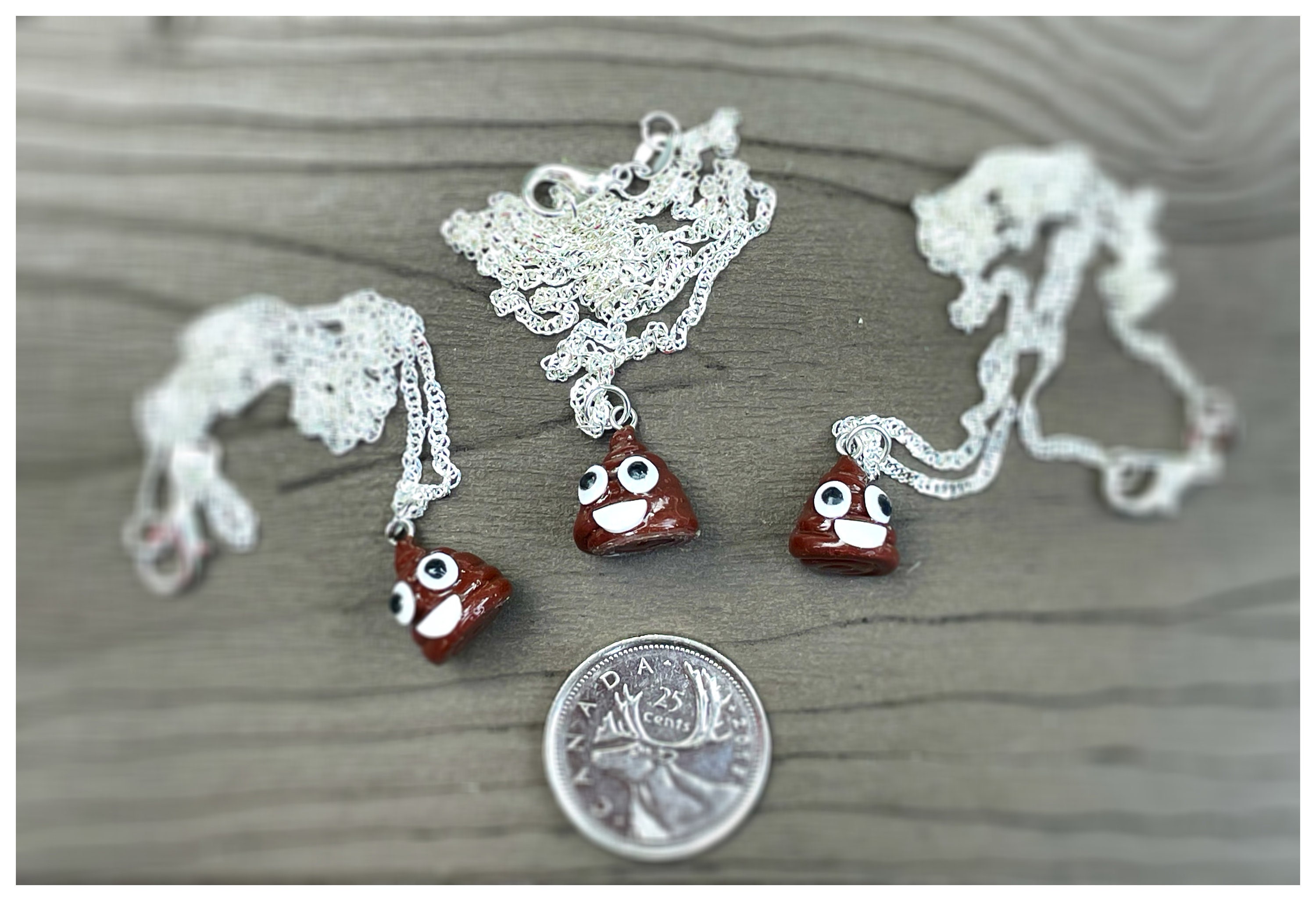Miniature Polymer Clay Poop Emoji Necklace (teeny-tiny) - Etsy