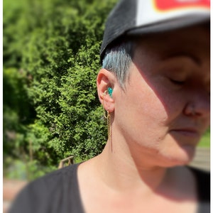 Simple, Comfy Loop Earplug Holders, Earrings- Neurodivergent Sensory ...