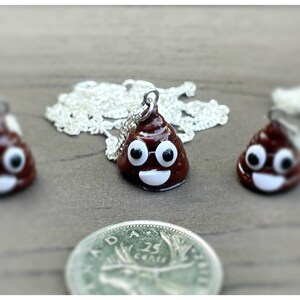 Miniature Polymer Clay Poop Emoji Necklace (teeny-tiny) - Etsy