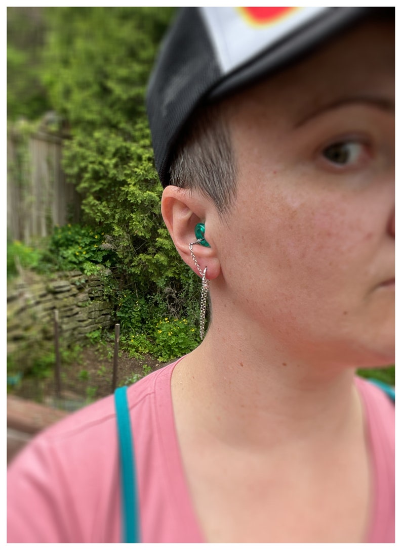Simple, Comfy Loop Earplug Holders, Earrings- Neurodivergent Sensory ...