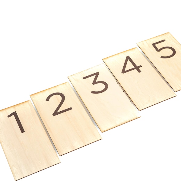 Birch Table Numbers - Etsy