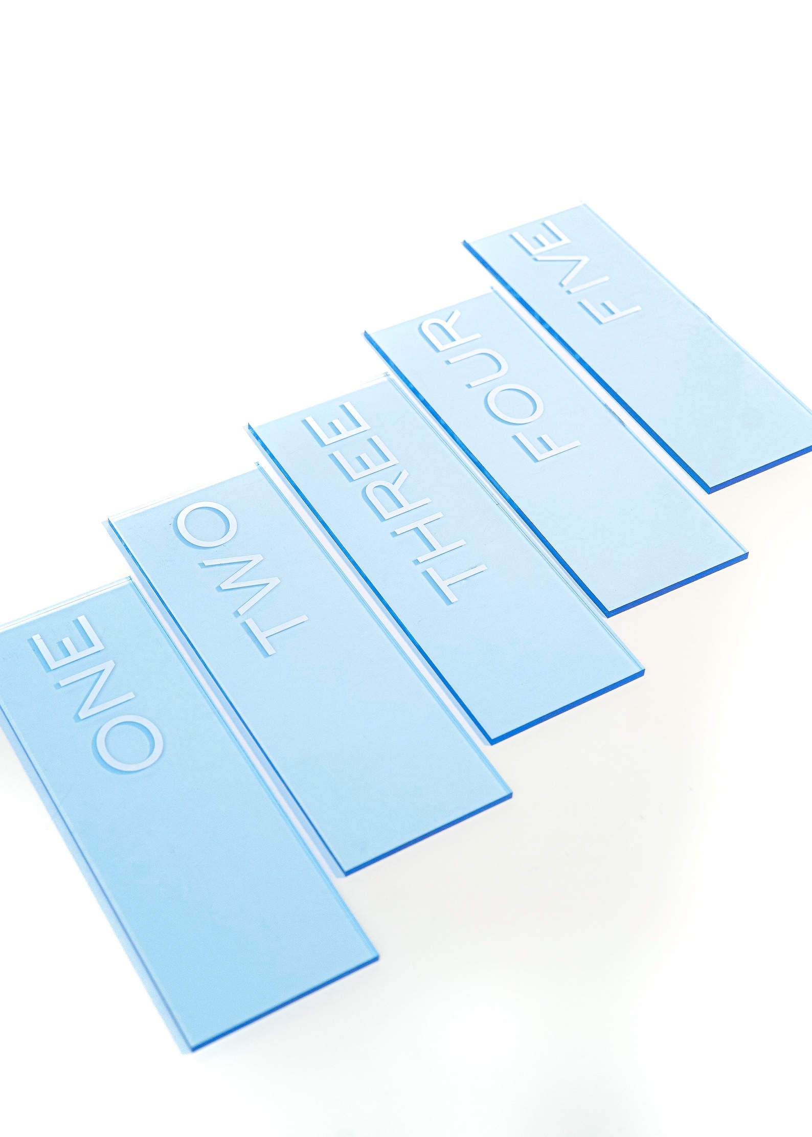 Vibrant Fluorescent Blue Table Numbers for Weddings & Events - Etsy