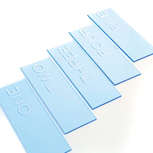 Vibrant Fluorescent Blue Table Numbers for Weddings & Events - Etsy