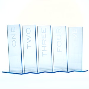Vibrant Fluorescent Blue Table Numbers for Weddings & Events - Etsy
