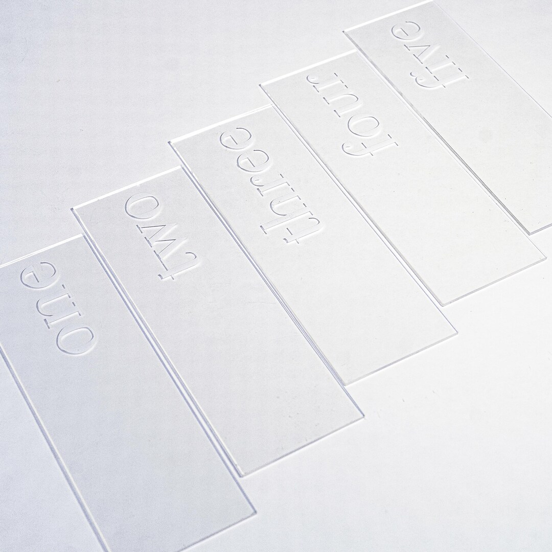 Crystal Clear Table Numbers: Modern Acrylic Wedding Signs - Etsy