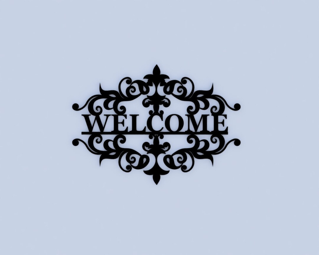 Metal Welcome Sign 16 Gauge Steel Plasma Cut - Etsy