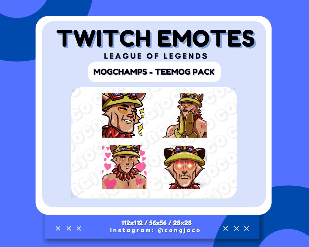 League of Legends, Twitch Emote, Discord, Twitch Streamer, Teemo ...
