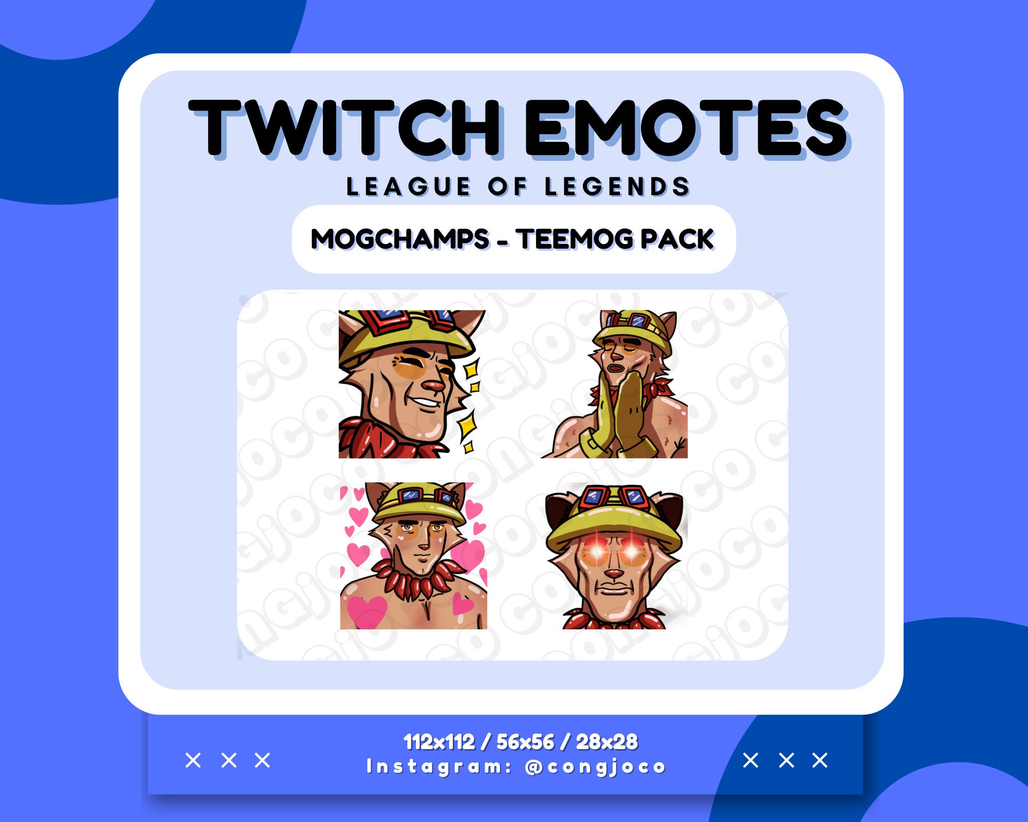 League of Legends, Twitch Emote, Discord, Twitch Streamer, Teemo ...