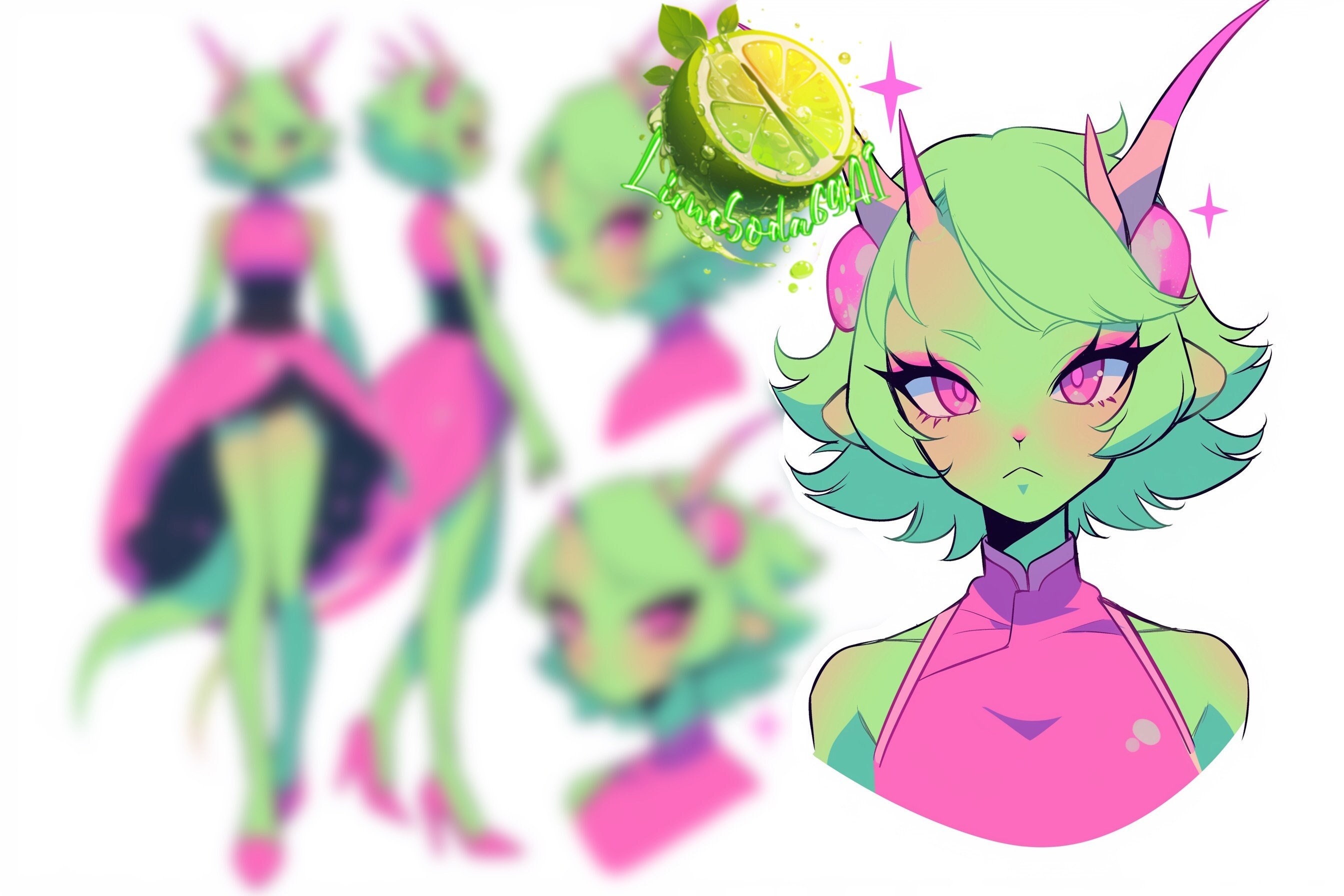 Limited Edition Alien Girl OC Adoptable - Etsy